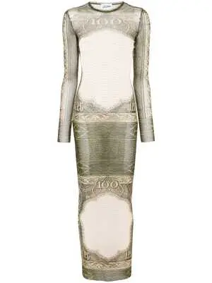 JEAN PAUL GAULTIER Catrouche Mesh Maxi Dress