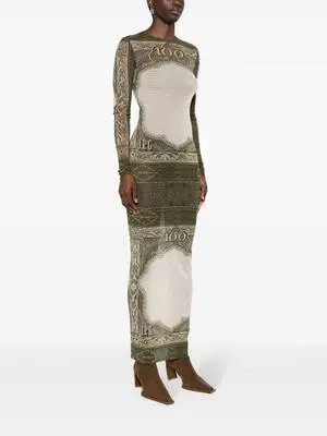 JEAN PAUL GAULTIER Catrouche Mesh Maxi Dress