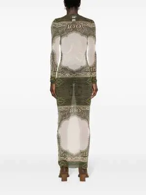 JEAN PAUL GAULTIER Catrouche Mesh Maxi Dress
