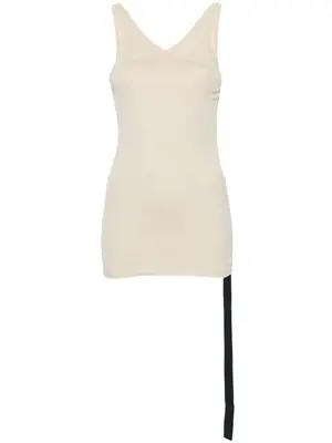 Rick Owens Double Ziggy Banana Jersey Tank Top - Neutrals