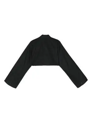 Noir Kei Ninomiya Bow-tie Cropped Shirt