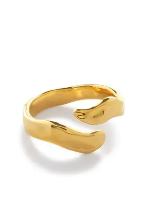 Monica Vinader Wave Open Ring - Gold