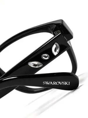 SWAROVSKI Crystal-embellished Square-frame Glasses