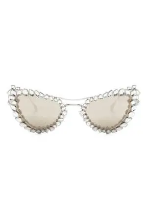 SWAROVSKI Cat-eye Sunglasses - Silver