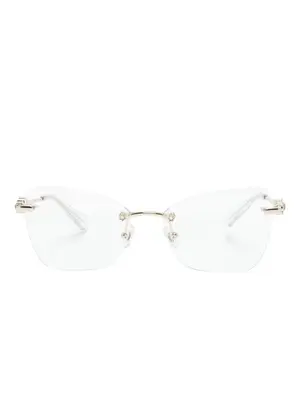 SWAROVSKI Rimless Cat-eye Glasses