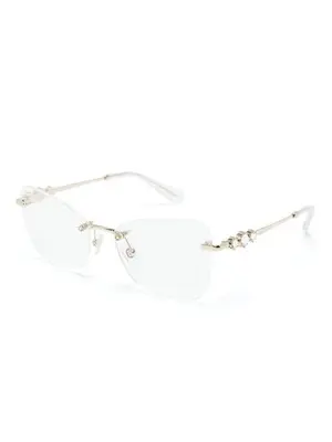 SWAROVSKI Rimless Cat-eye Glasses