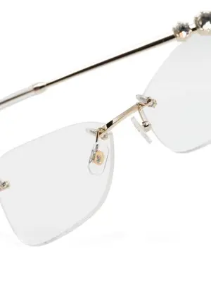 SWAROVSKI Rimless Cat-eye Glasses