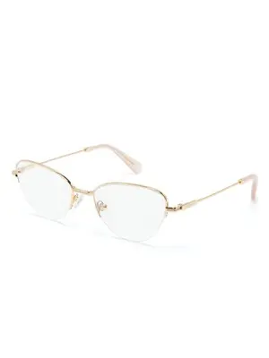 SWAROVSKI Crystal-embellished Half-rim Cat Eye Glasses