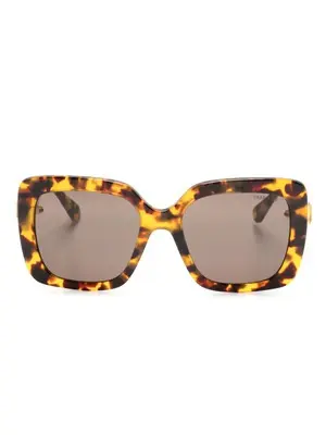 SWAROVSKI Oversize-frame Sunglasses - Brown