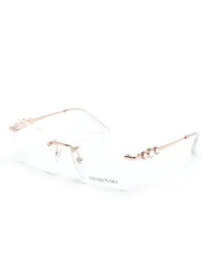 SWAROVSKI Crystal Embellished Rimless Eyeglasses