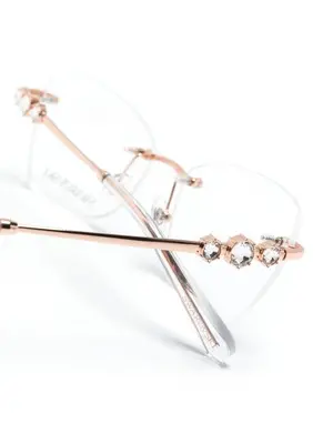 SWAROVSKI Crystal Embellished Rimless Eyeglasses