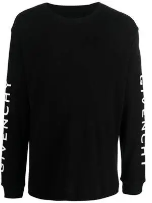 Givenchy Logo-print Long-sleeve Sweatshirt - Black