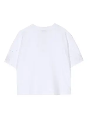 Simkhai Amaru String-embellished T-shirt - White