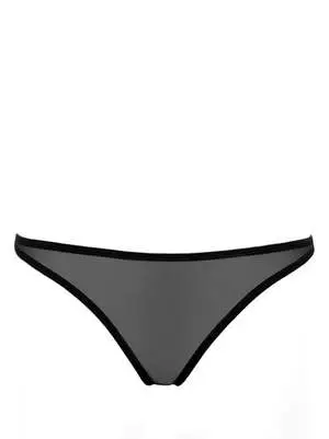 ERES Promesse Sheer Mesh Tanga Briefs - Black