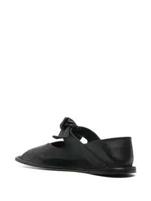 Hereu Llasada Leather Ballerinas - Black