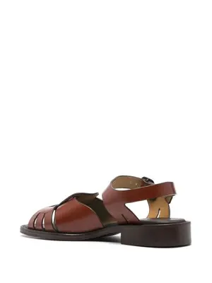 Hereu Ancora Leather Sandals - Brown