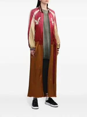 Mihara Yasuhiro Draped Denim Maxi Skirt