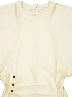 Rabanne Draped-detail Round-neck Blouse