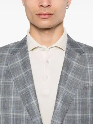 Canali Tartan-pattern Blazer