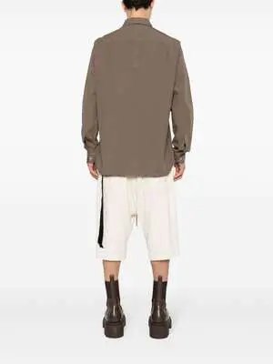 Rick Owens Organic Cotton Poplin Shirt - Brown