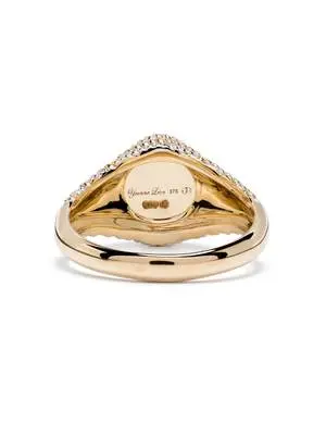Yvonne Léon 9kt Mini Marquise Diamond Signet Ring