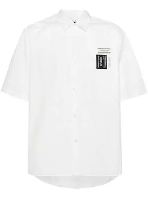 UNDERCOVERISM Logo-patch Cotton Shirt - White