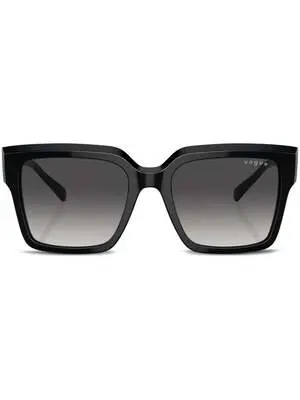 VOGUE EYEWEAR Logo-print Square Sunglasses - Black