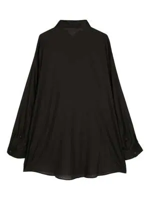 Isabel Benenato Long-length Cotton Shirt