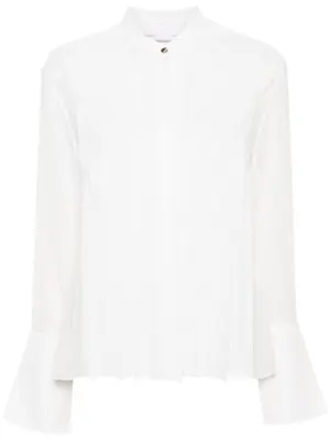 GENNY Pleated Silk Shirt