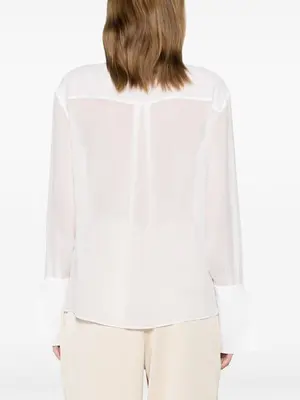 GENNY Pleated Silk Shirt