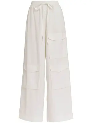 Essentiel Antwerp Fopy Wide-leg Cotton Pants