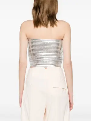 GENNY Laminated Cropped Top