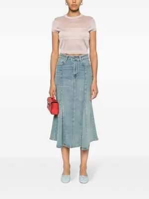 CHIARA FERRAGNI Eyelike-motif Metallic Cropped Jumper