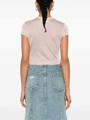 CHIARA FERRAGNI Eyelike-motif Metallic Cropped Jumper