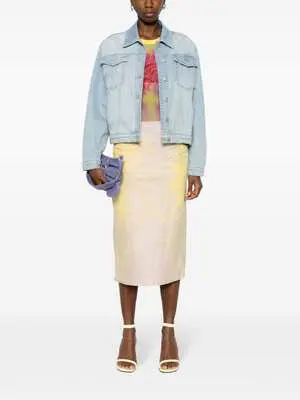 CHIARA FERRAGNI 3d Logo Denim Jacket