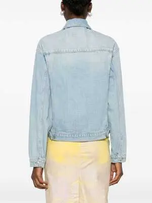 CHIARA FERRAGNI 3d Logo Denim Jacket