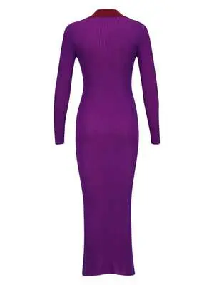 PAULA Long-sleeve Knitted Maxi Dress