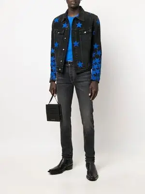 Amiri Chemist Star Denim Jacket - Black