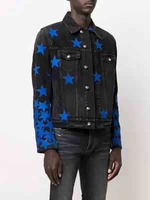 Amiri Chemist Star Denim Jacket - Black