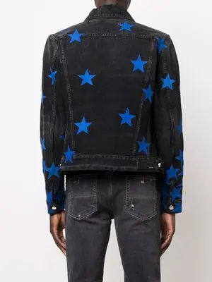 Amiri Chemist Star Denim Jacket - Black