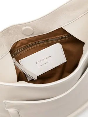 ZANELLATO Small Demi Piuma Shoulder Bag - White