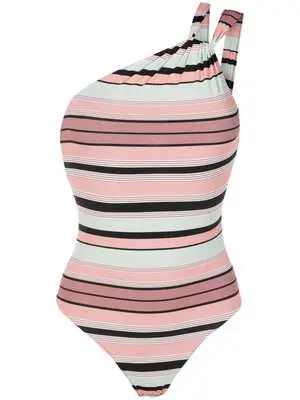 CLUBE BOSSA Draper One-shoulder Swimsuit - Multicolour