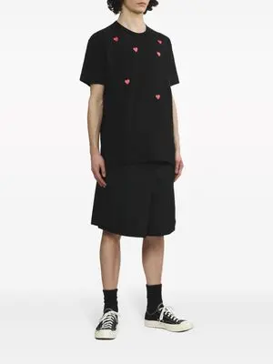 Play Comme Des Garcon Scattered Hearts T-shirt - Black