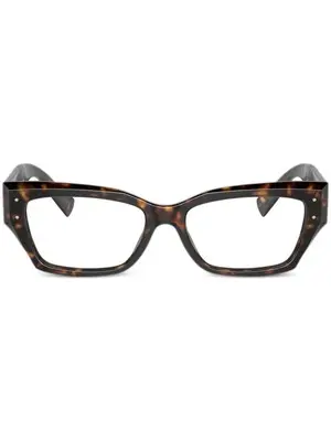 Dolce & Gabbana Rectangle-frame Glasses - Brown