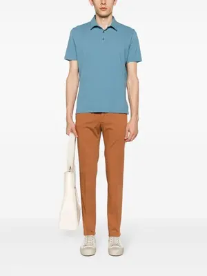 Incotex Mid-rise Tapered Chinos - Brown