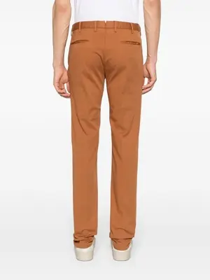 Incotex Mid-rise Tapered Chinos - Brown