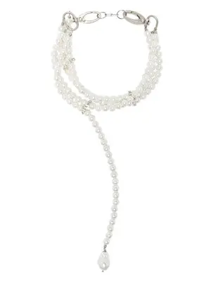 ATU BODY COUTURE Bead-chain Choker - White