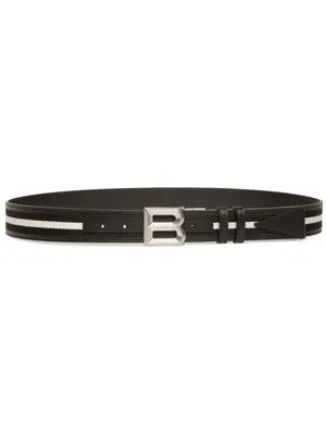 Bally Silver Tone Belts For Men