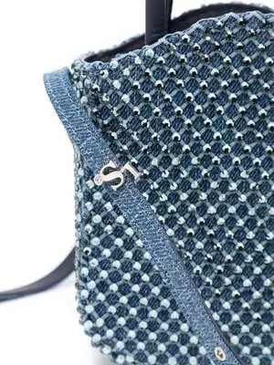LE SILLA Gilda Rhinestone-embellished Mini Bag - Blue
