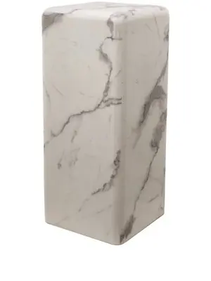 POLSPOTTEN Marble Look Pillar - White